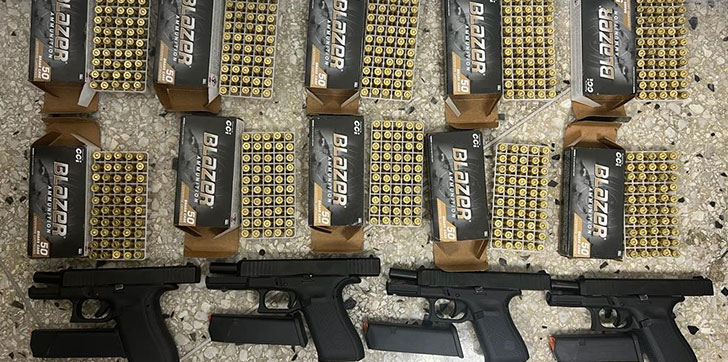 Ocupan 4 Glock y 500 balas 9 milímetros que llegaron en un tanque desde ...