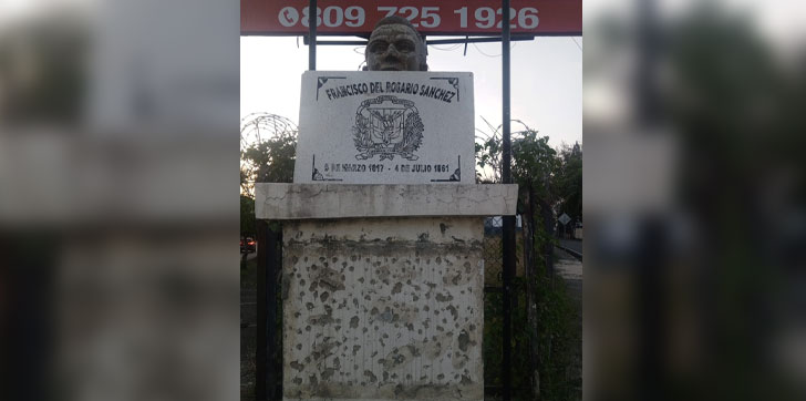 Así no merece estar el busto de Francisco del Rosario Sánchez - Agenda56